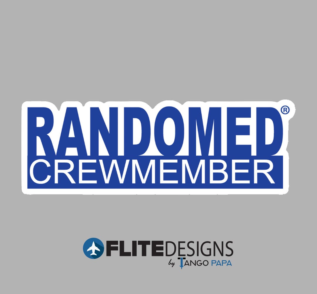 Original Randomed Crewmember® Aviation Sticker - Known Crewmember ...