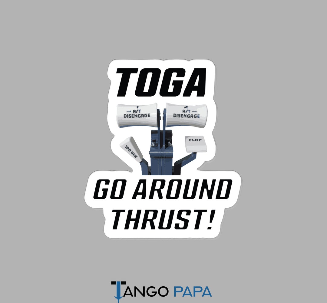 TOGA Go Around Thrust Sticker Aviation Sticker Pilot - Etsy