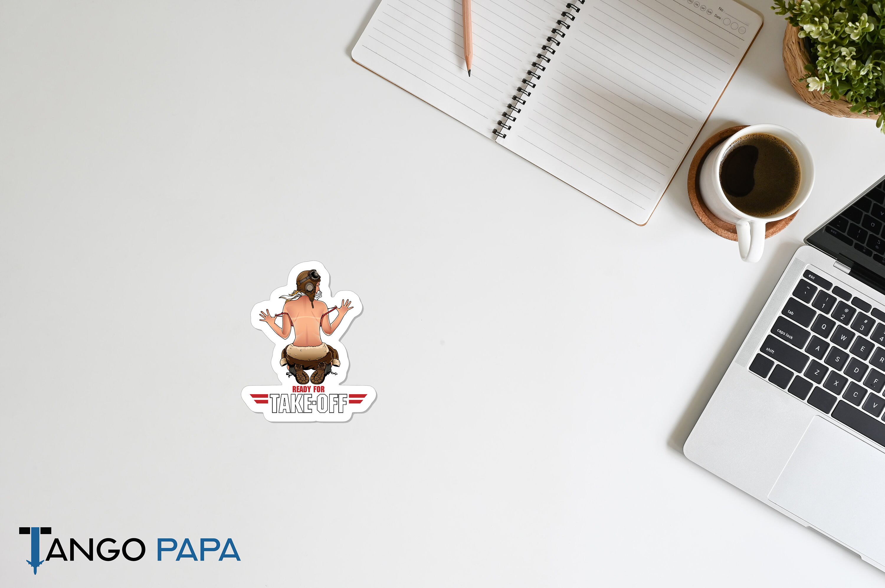 Ready for Takeoff Aviation Sticker Pinup WWII Pinup Flight Sticker ...