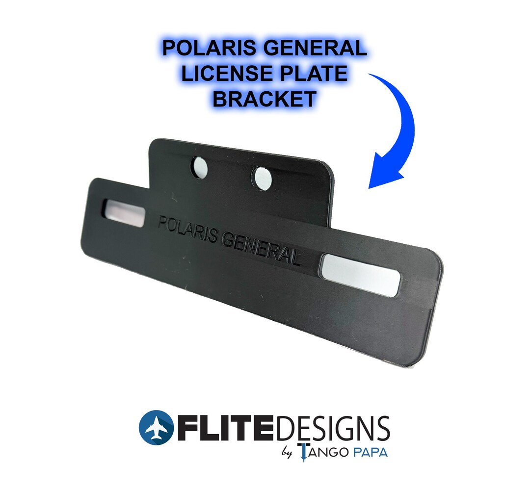 Polaris General License Plate Bracket Mount - ATV - UTV - Side by Side ...