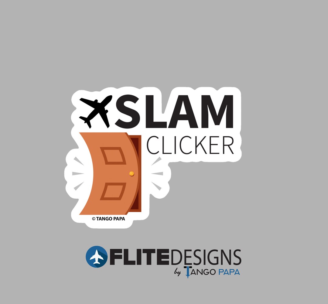 Slam Clicker - Sticker - Aviation Sticker - Pilot - Pilot Gift - Av ...