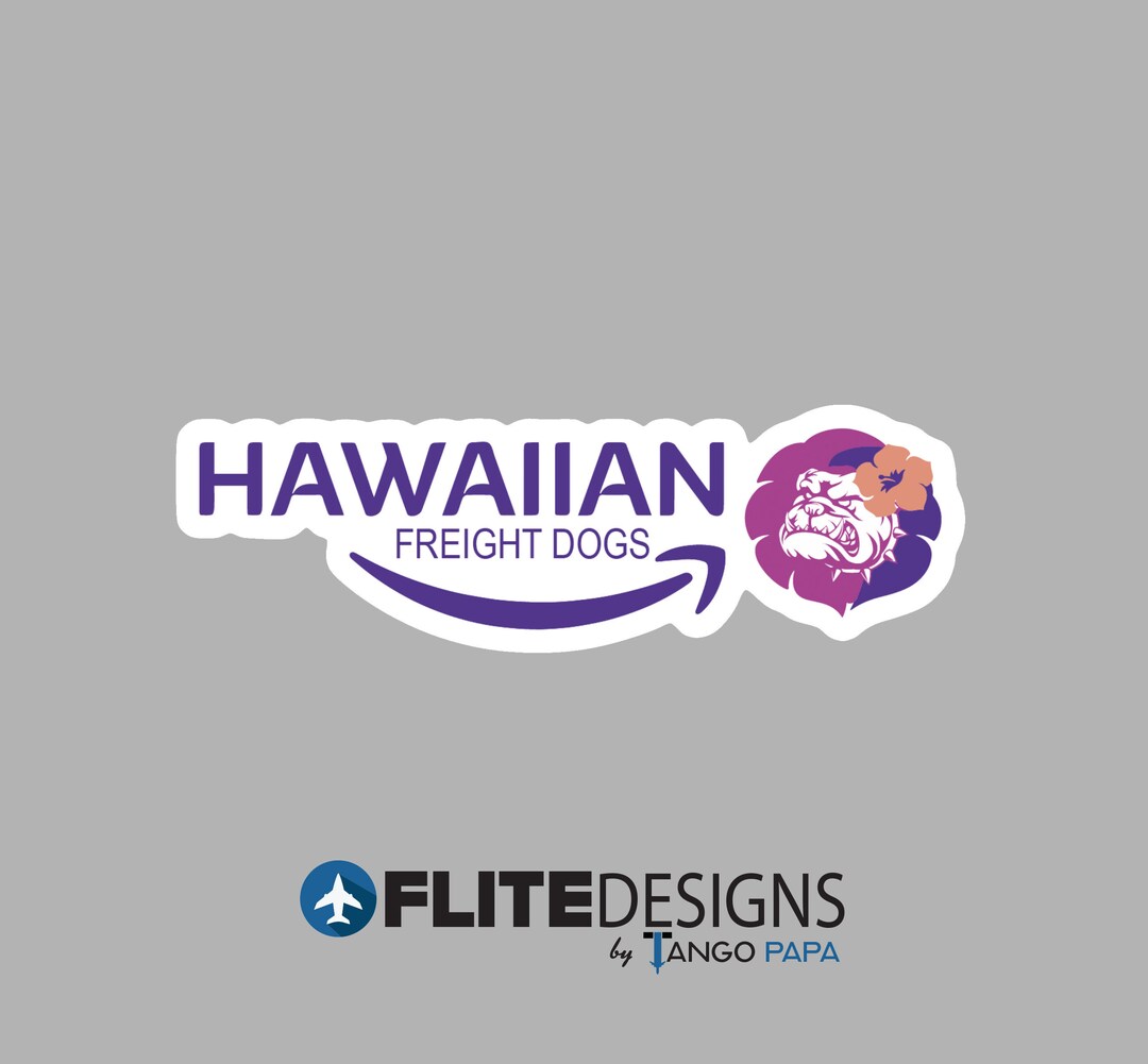 Sticker | Hawaiian Freight Dogs - Sticker - Aviation Sticker - Funny ...