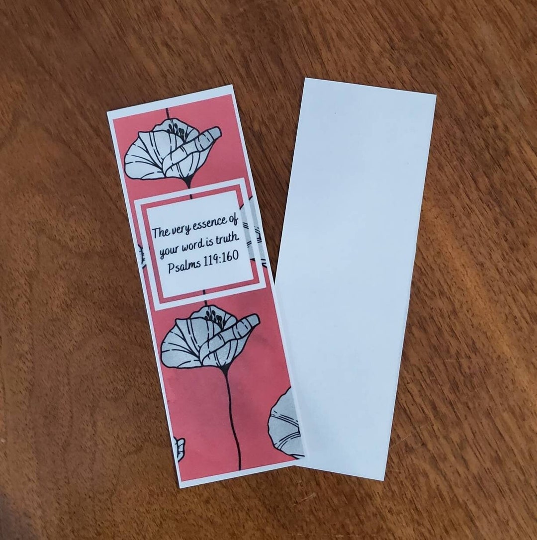 JW 2023 Year Text, Waterproof Bookmarks, Psalms 119:160 Poppies - Etsy