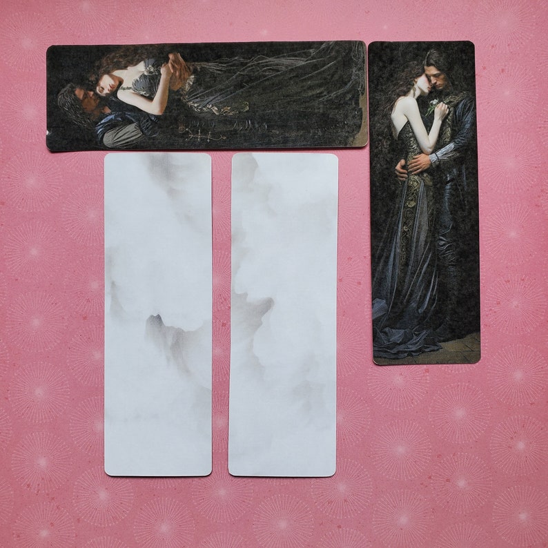 Gothic Couple Bookmarks / Dark Academia / Gifts for Booklovers ...