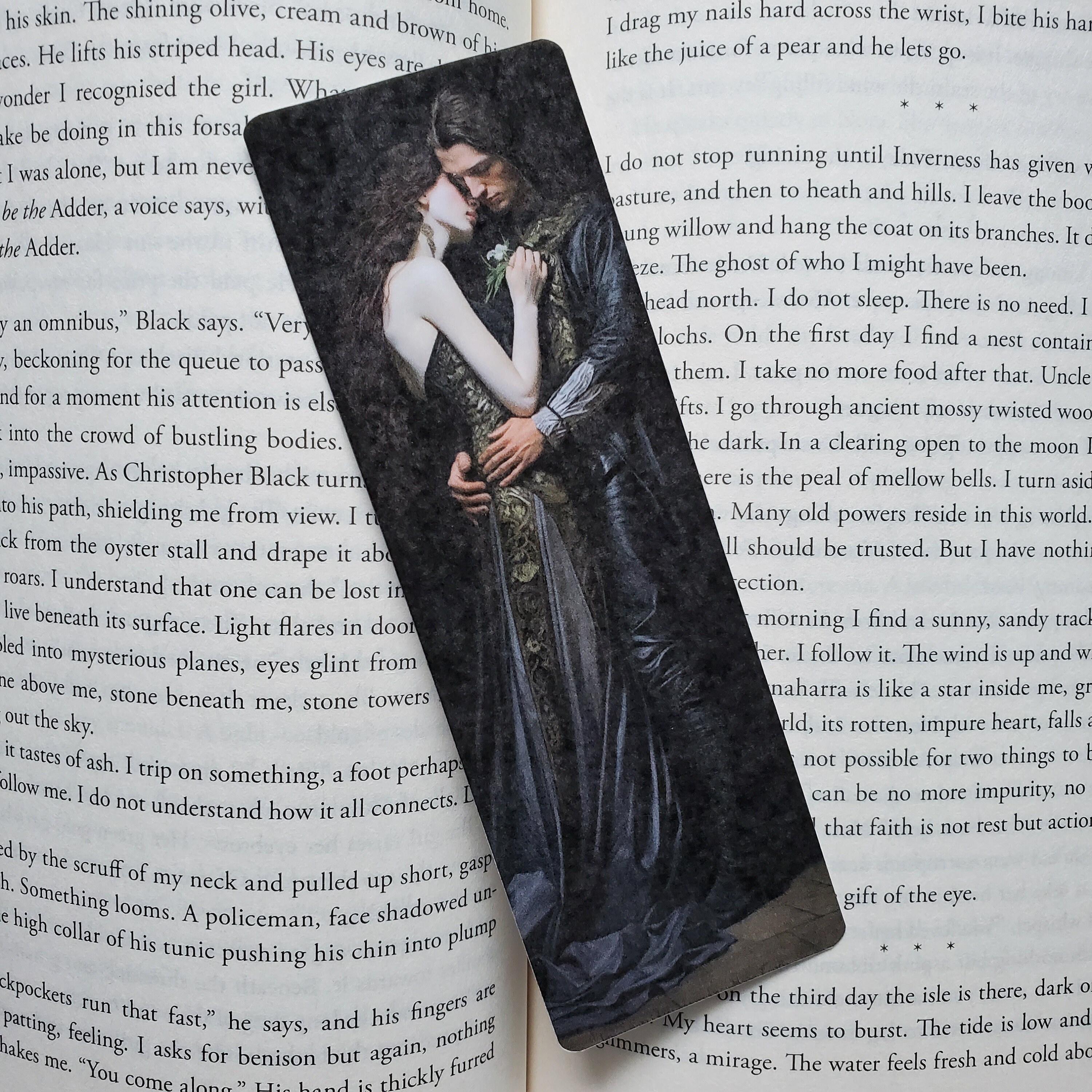 Gothic Couple Bookmarks / Dark Academia / Gifts for Booklovers ...