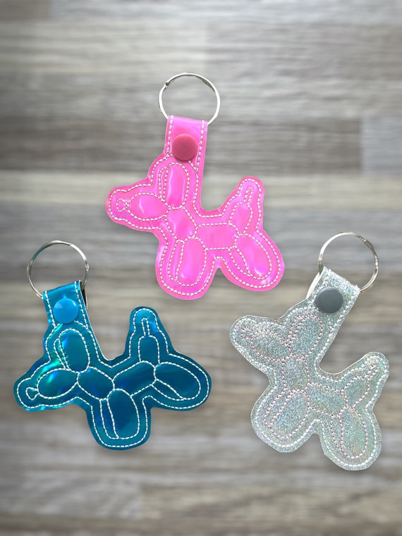 Balloon Dog holographic Key Fob - Etsy
