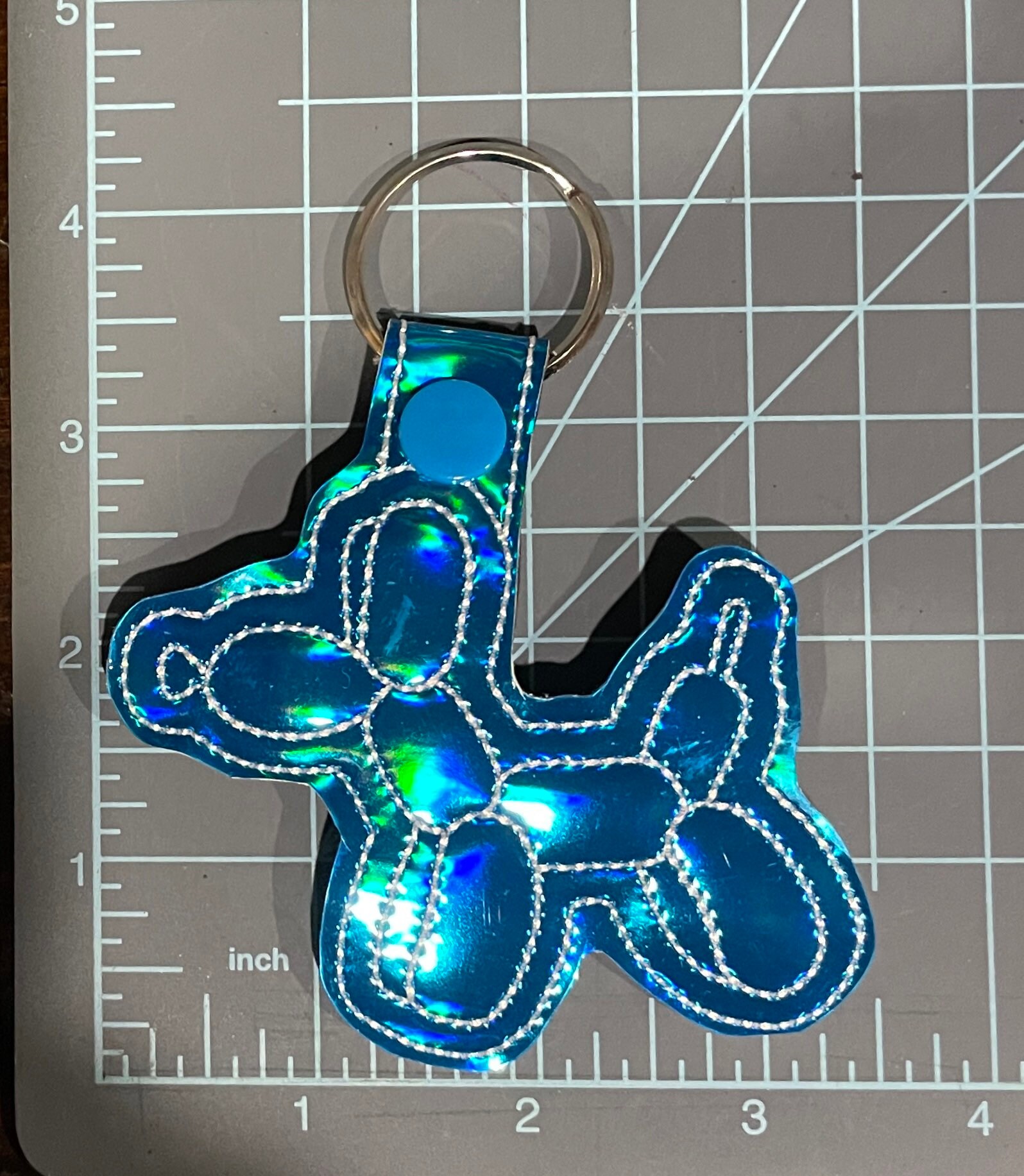 Balloon Dog holographic Key Fob - Etsy