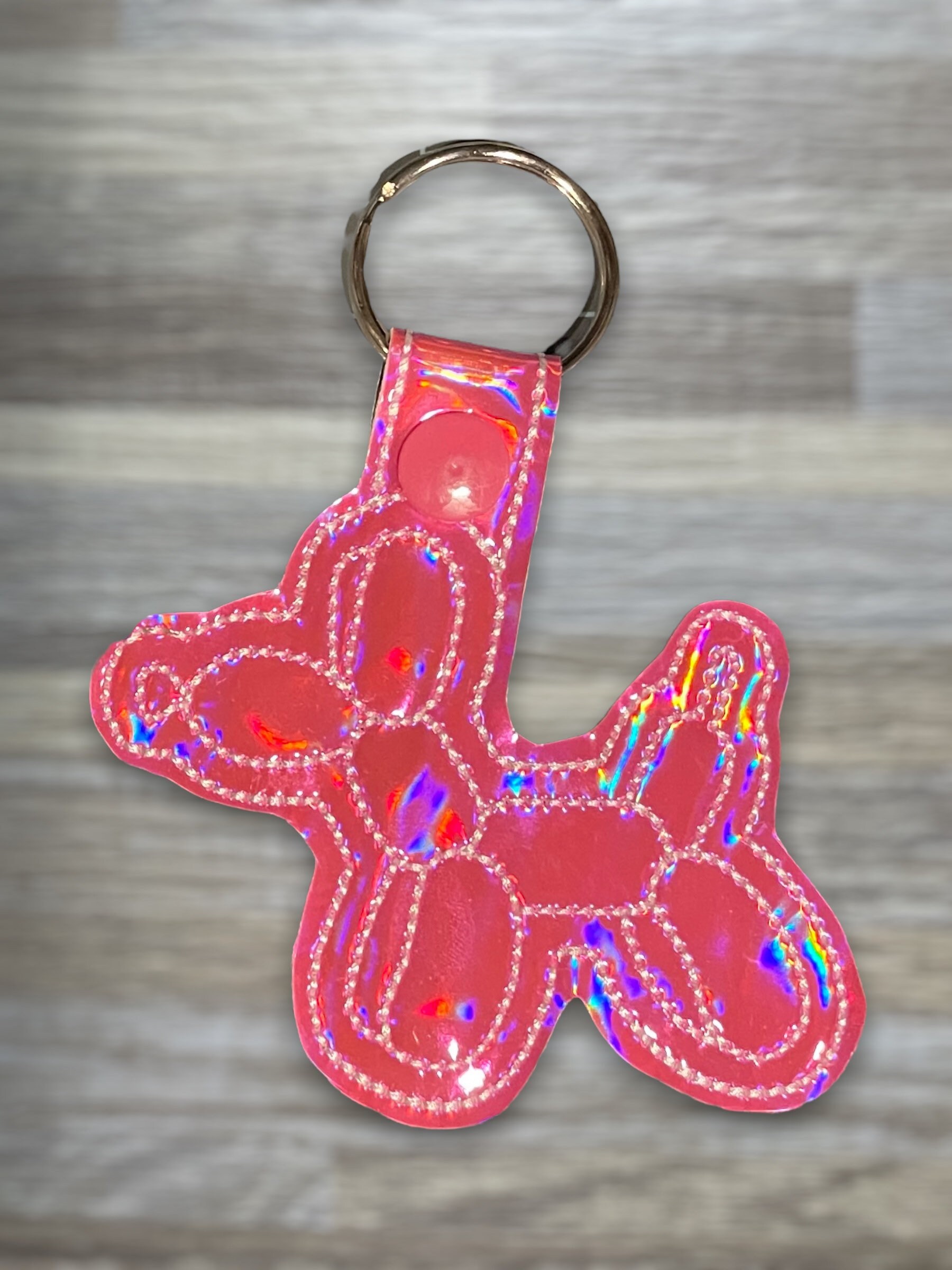 Balloon Dog (holographic) Key Fob - Etsy