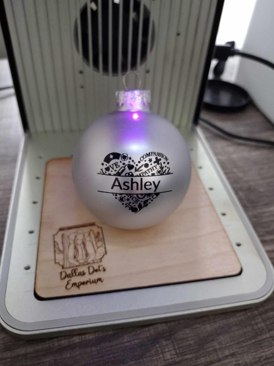 Xtool F1 Christmas Ball Ornament Jig SVG Instant Download, Round Glass ...