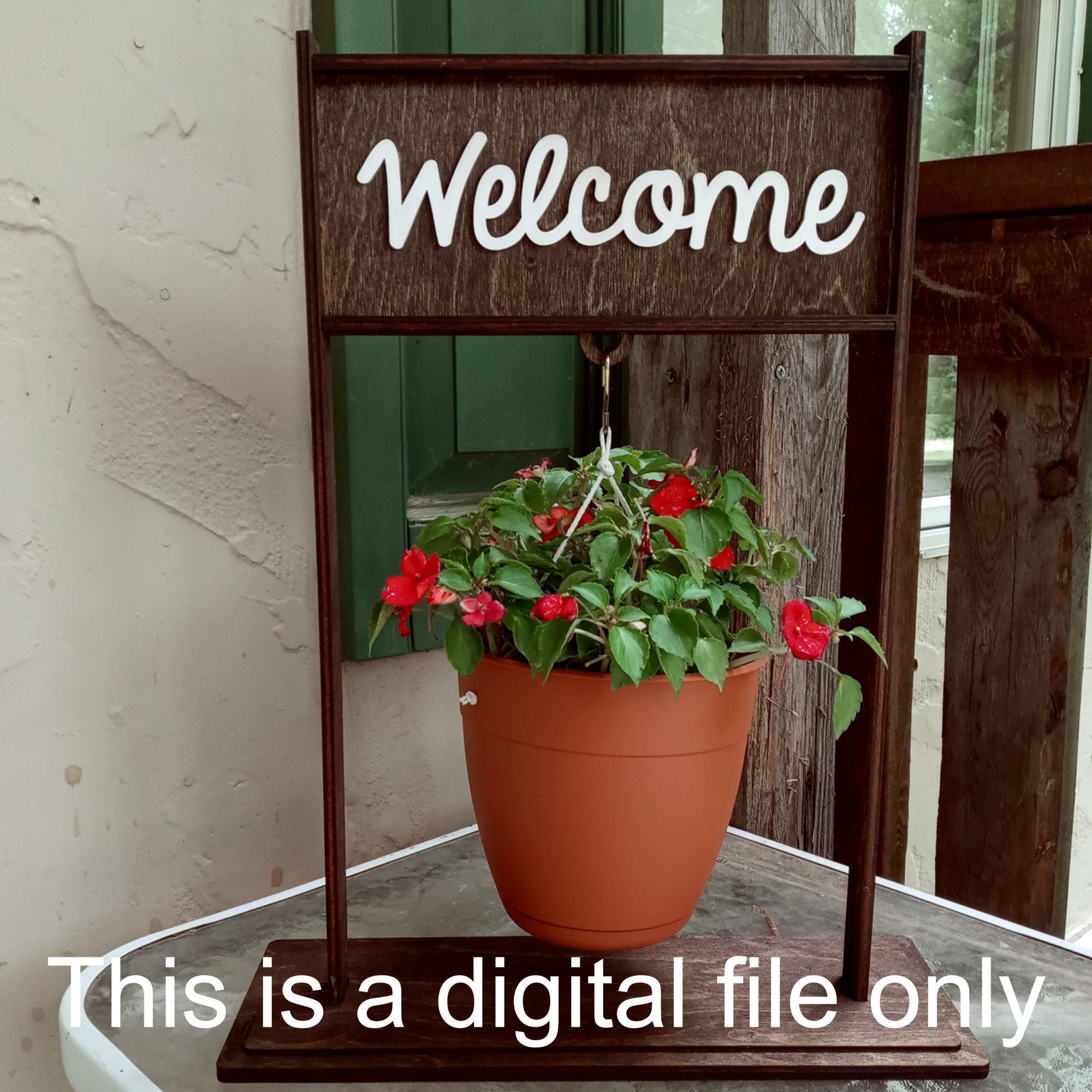 Mini Plant Hanger Welcome Sign Instant Download Welcome Sign - Etsy