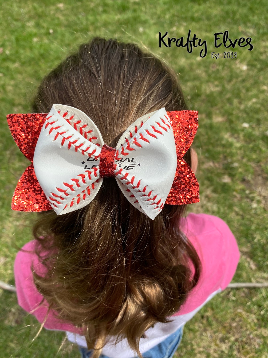 Real Baseball Bow Real Baseball Hair Bow Baseball Bow - Etsy