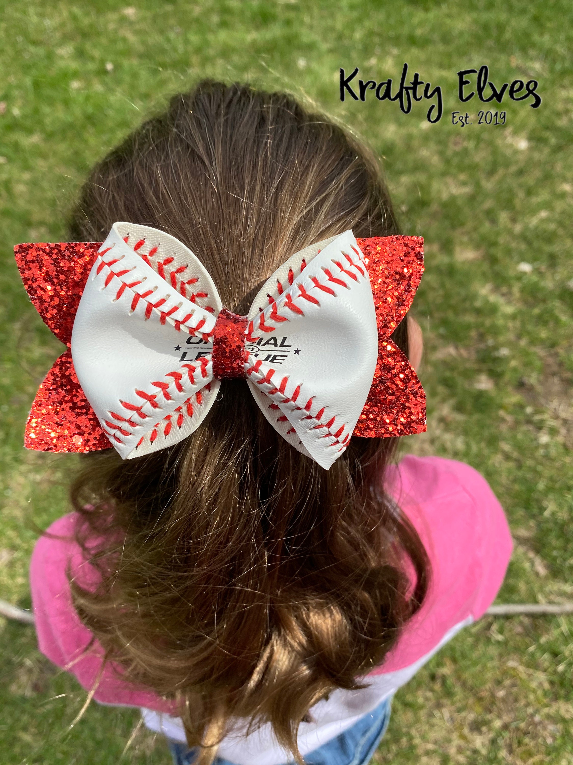 Real Baseball Bow Real Baseball Hair Bow Baseball Bow - Etsy
