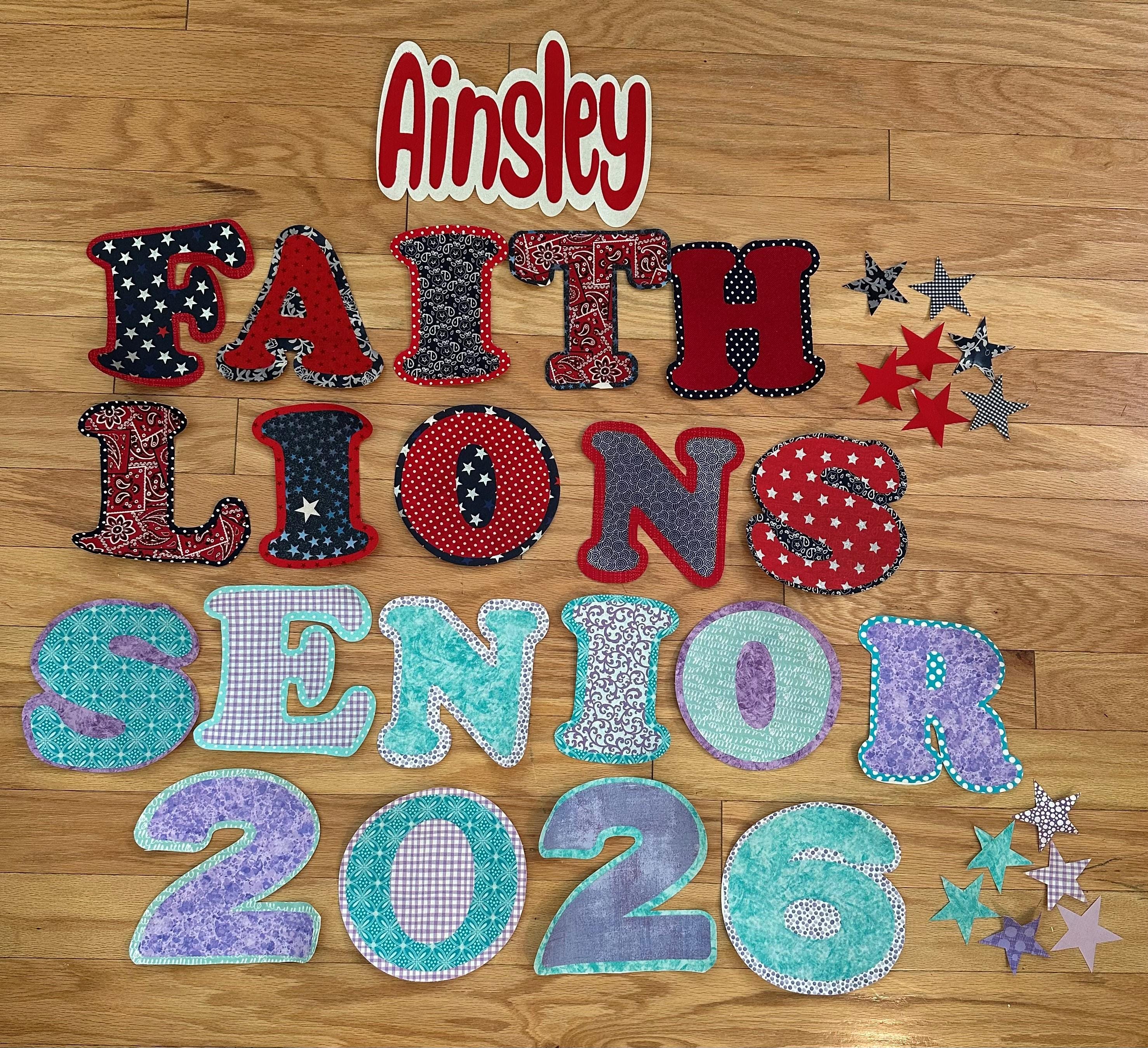 DIY Letter Kits for Senior Overalls - Etsy