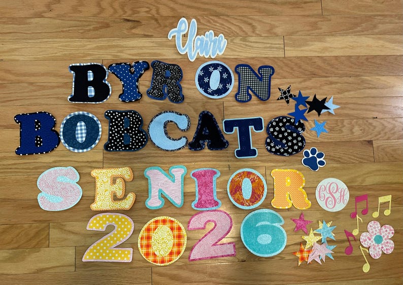 DIY Letter Kits for Senior Overalls - Etsy