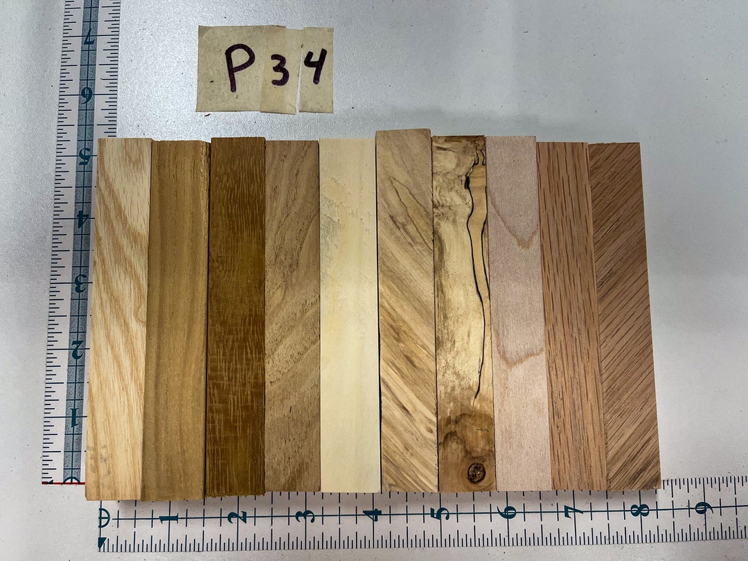 P34- Popular Worldwide Exotic Hardwood Pen Turning Blanks (10 Count ...