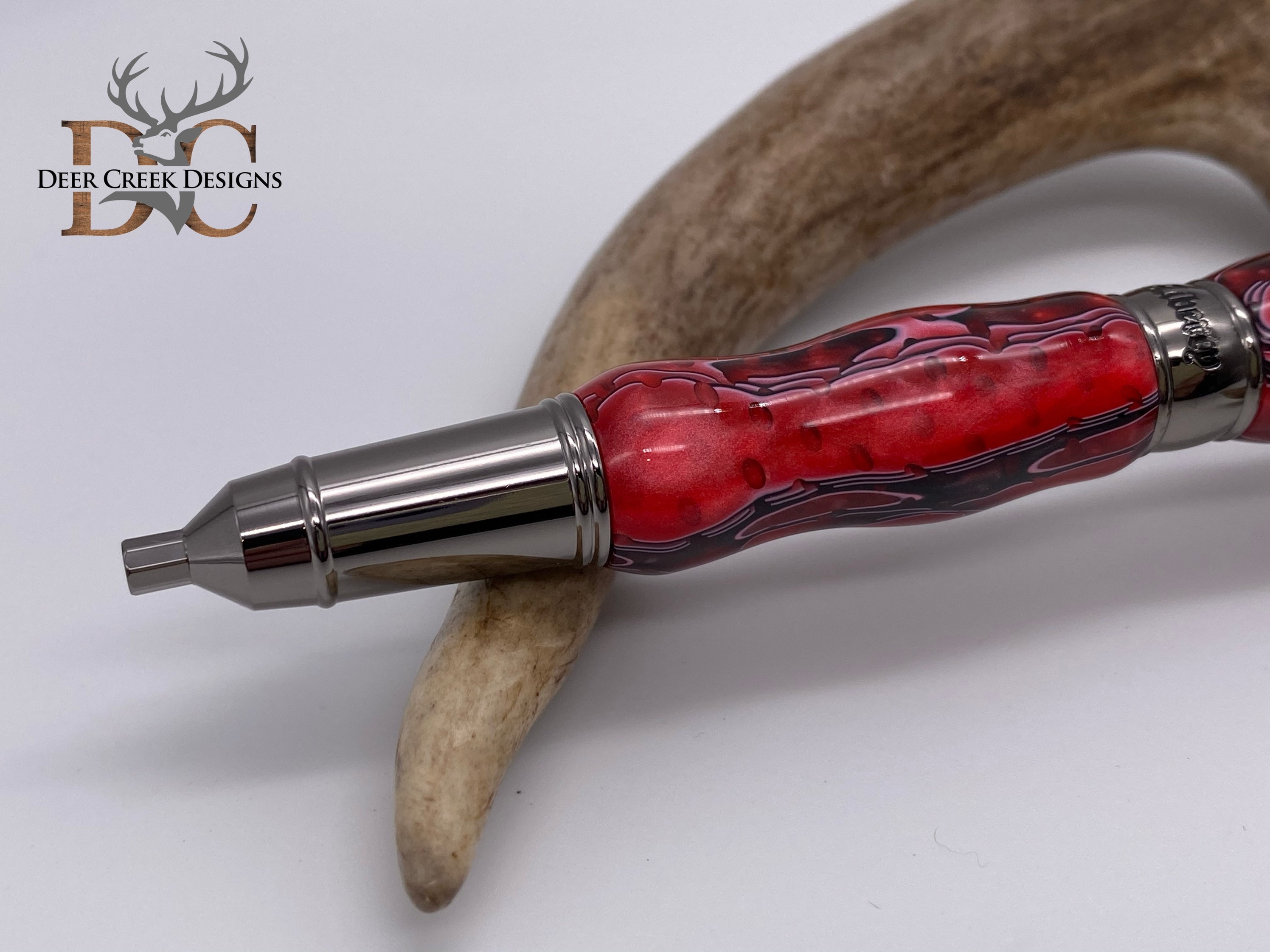 Crimson Red Acrylic Liberty Bell Gun Metal Finish Twist Style - Etsy