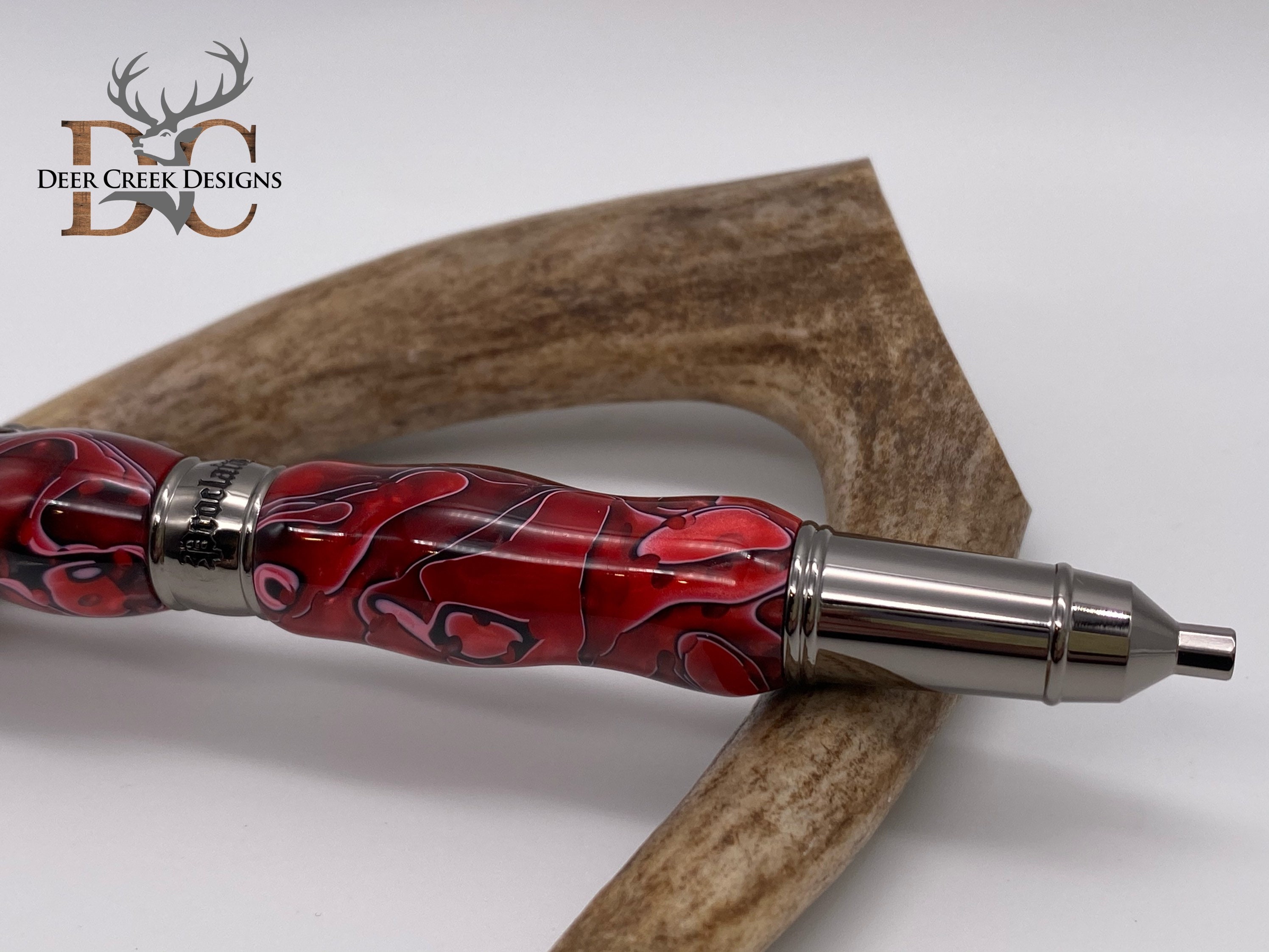 Crimson Red Acrylic Liberty Bell Gun Metal Finish Twist Style - Etsy