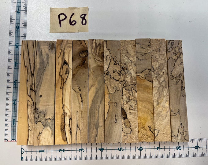 P68 Spalted Box Elder (acer Negundo) Domestic Exotic Hardwood Pen ...