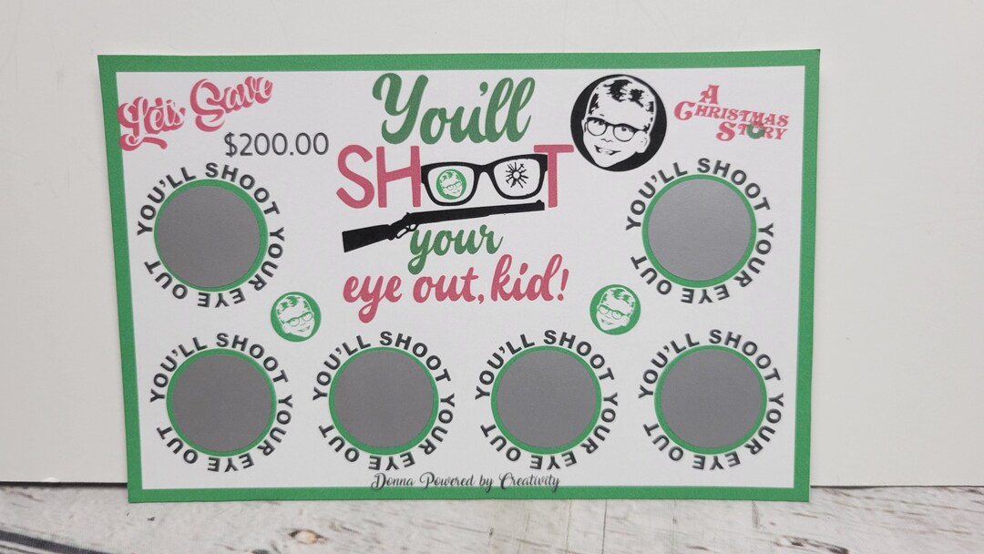 Scratch off Christmas Story Save 200.00 - Etsy