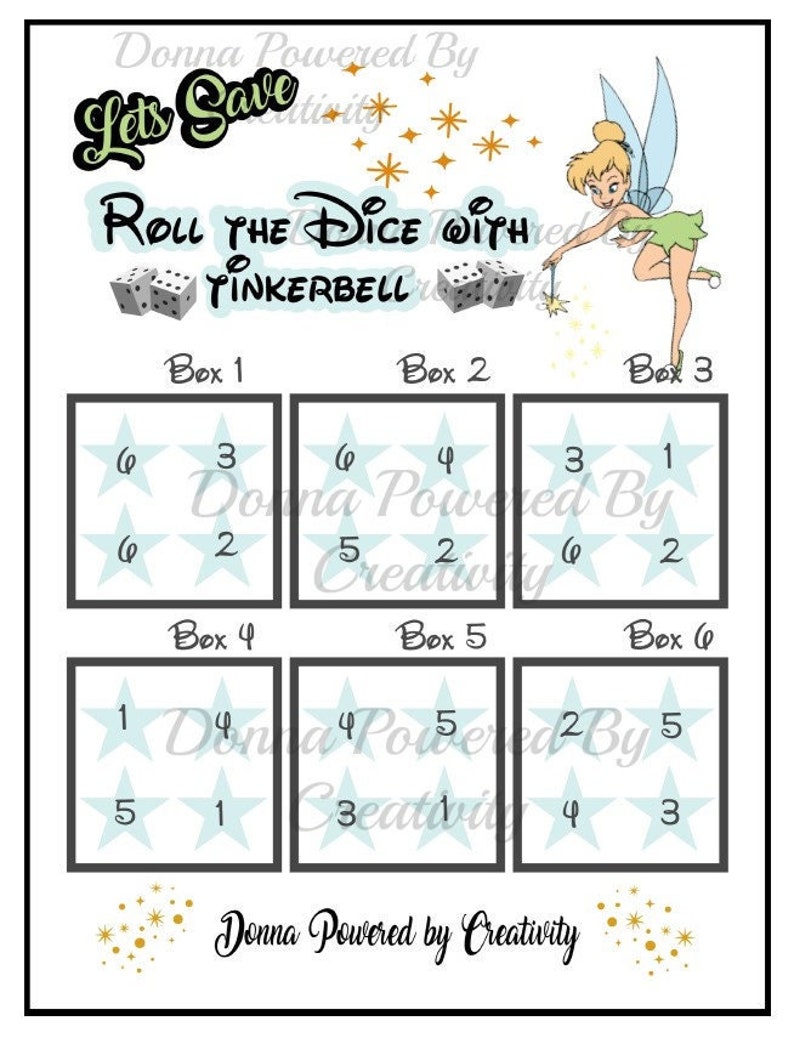 Donna Powered by Creativity Lets Save Roll the Dice With Tink Saving ...