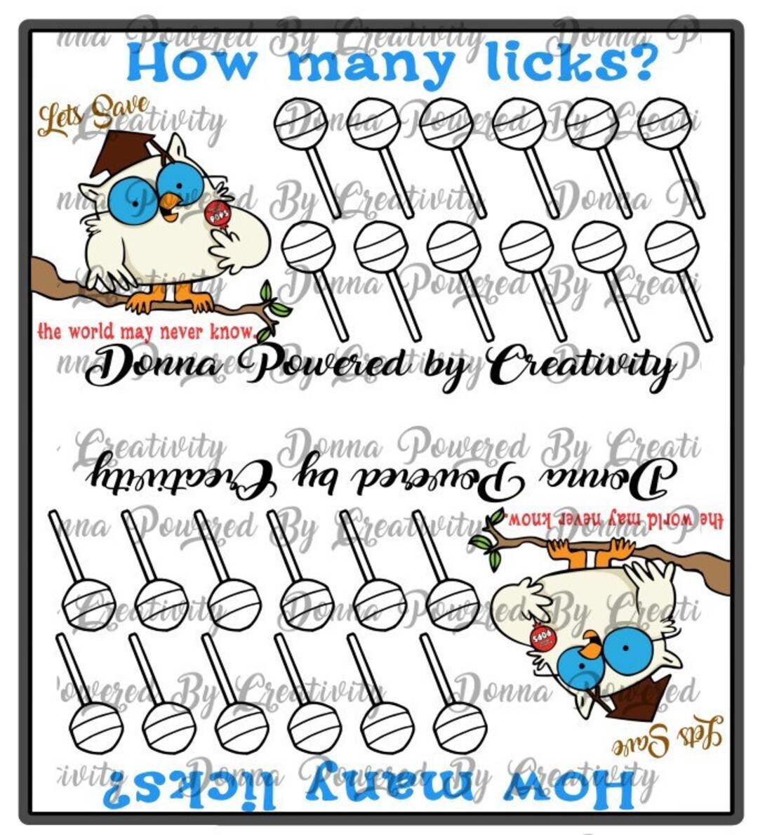 Tootsi Pop Combo Challenge and Envelope All in One - Etsy