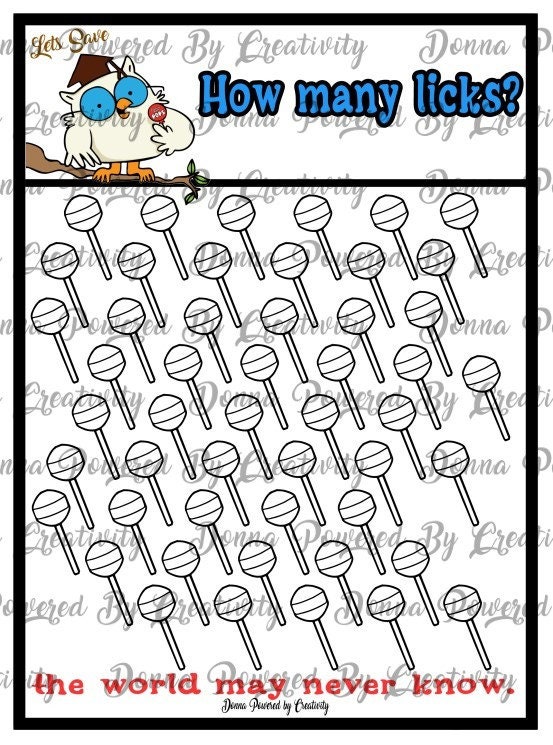 Tootsie Pop Savings Challenge - Etsy