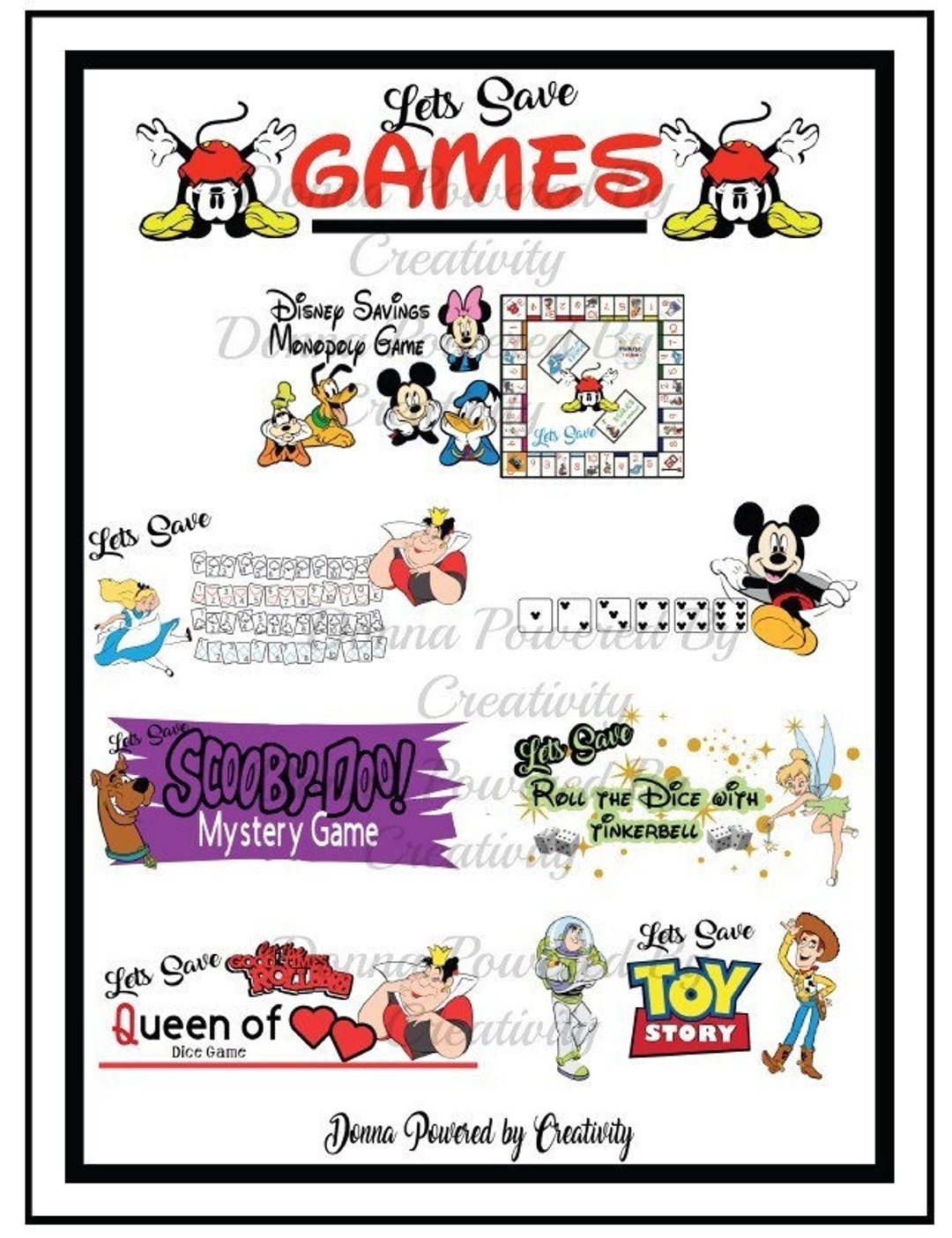 Binder Divider for Game Challenges - Etsy