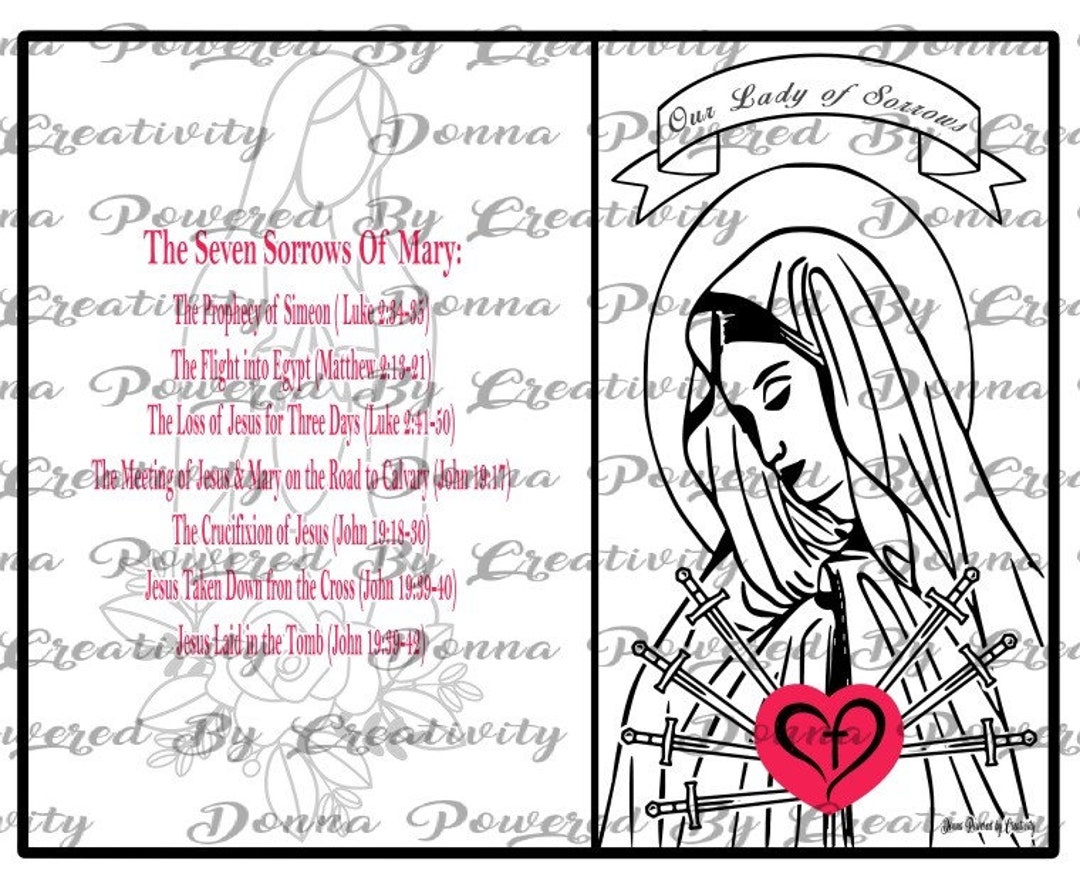 Seven Sorrows/ Swords of Mary Savings Challenge Combo - Etsy
