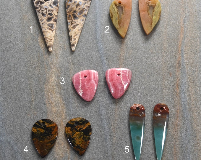 Make Your Own Earrings, Assorted Stones for Drop Earrings, Select Your ...