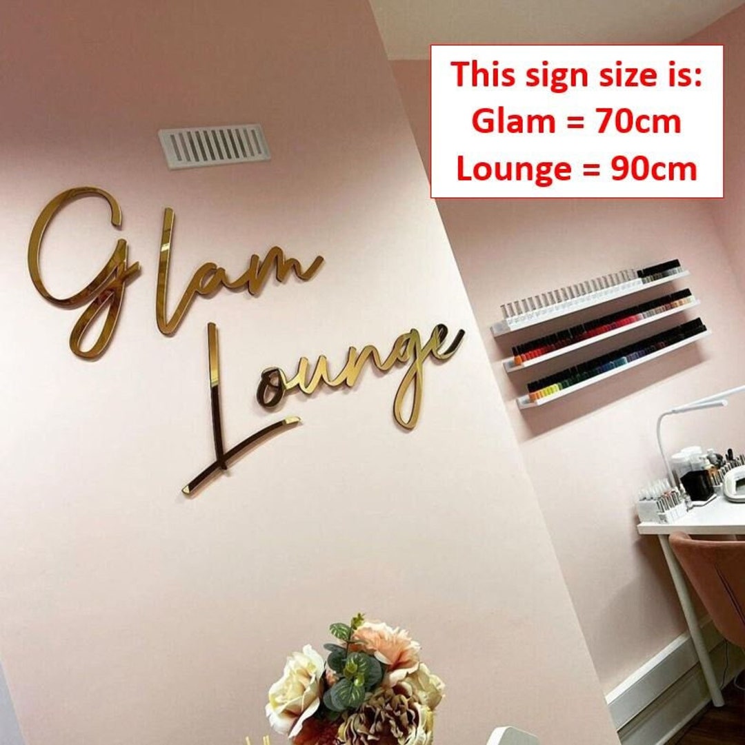 Custom Business Sign Acrylic Sign Wall Décor Home Décor Wedding Décor ...