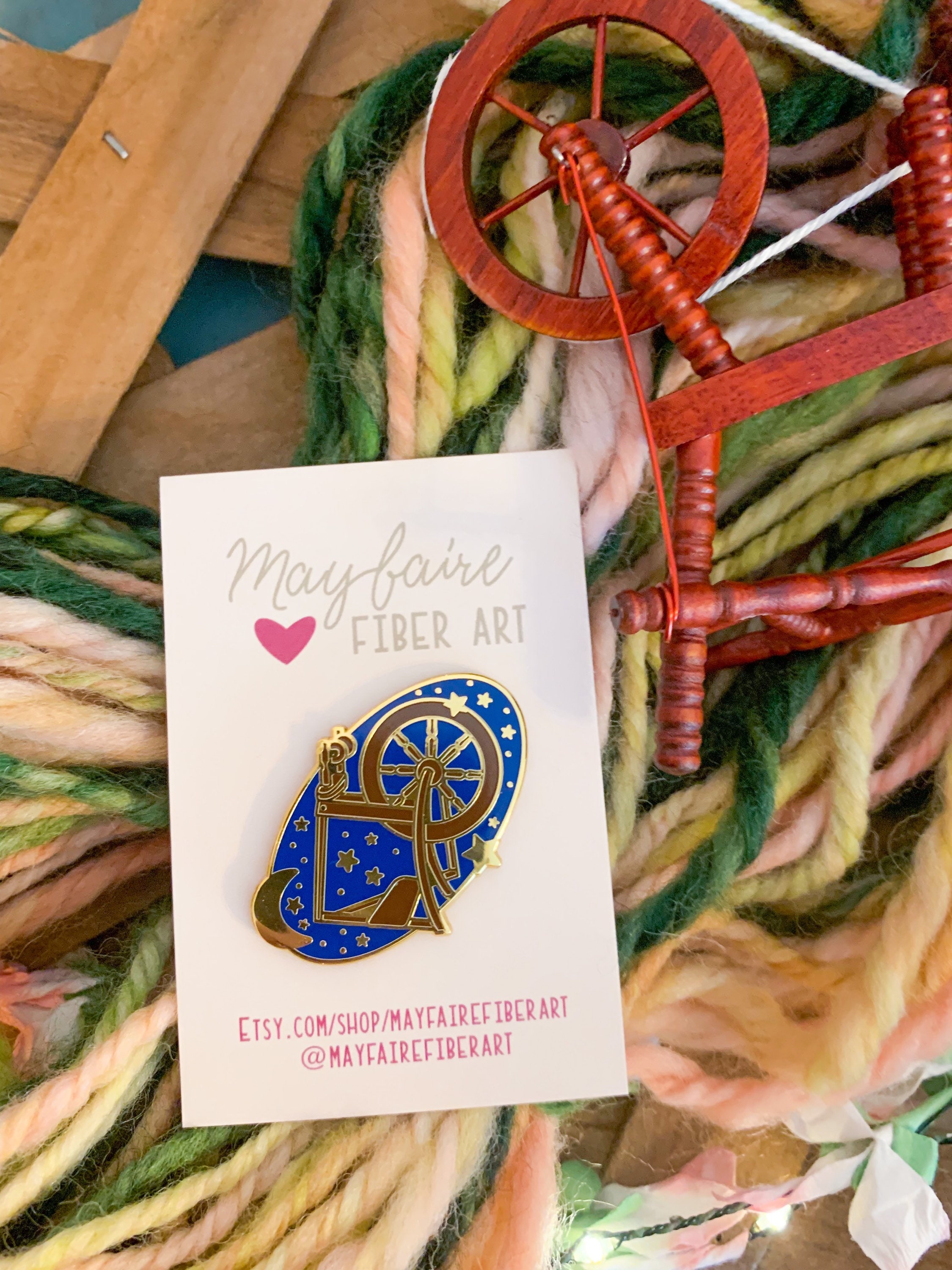 Magical Spinning Wheel Hard Enamel Pin 1.25 / Spinner / | Etsy