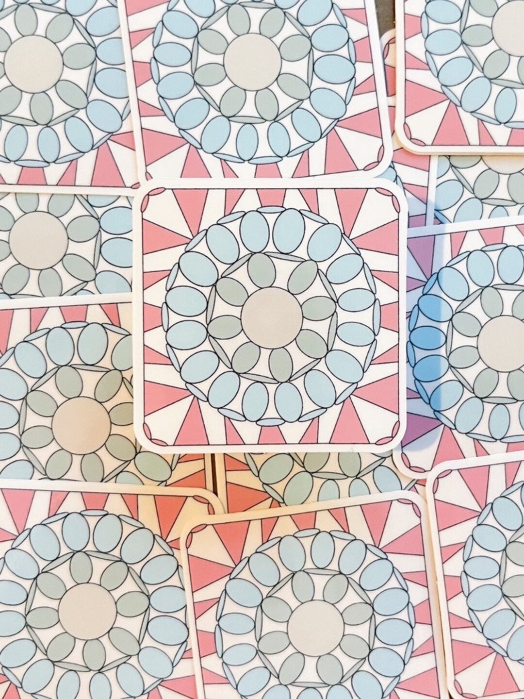 Granny Square Sticker / Crochet Sticker / Fiber Art Sticker / Clear ...