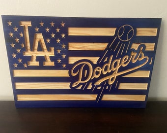 Dodgers Wood Sign - Etsy