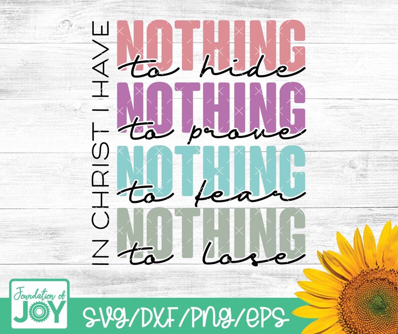 In Christ Svg, Motivational Svg, Inspirational Quotes Svg ...