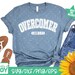 Overcomer Svg, Bible Verse Png, Varsity Lettering, Jersey Lettering ...