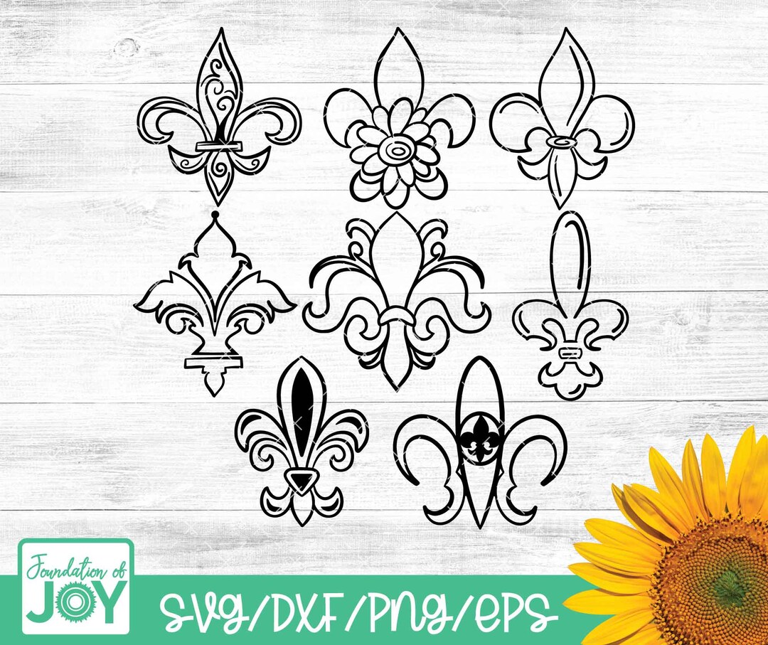 Bundle Fleur De Lis SVG American Football Svg New Orleans - Etsy