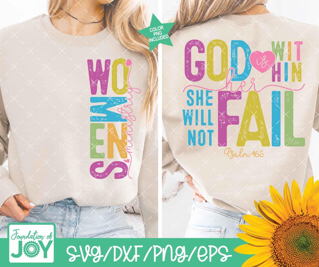 Women's Ministry Svg, Women Ministry Shirt Png, Church Ministry ...