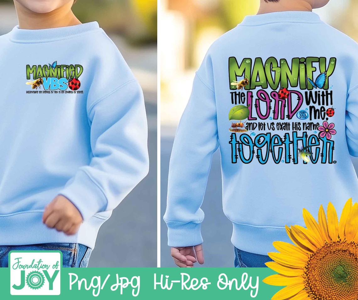 Magnified Png, Vacation Bible School Png, VBS 2025, Bible Verse Dtf ...