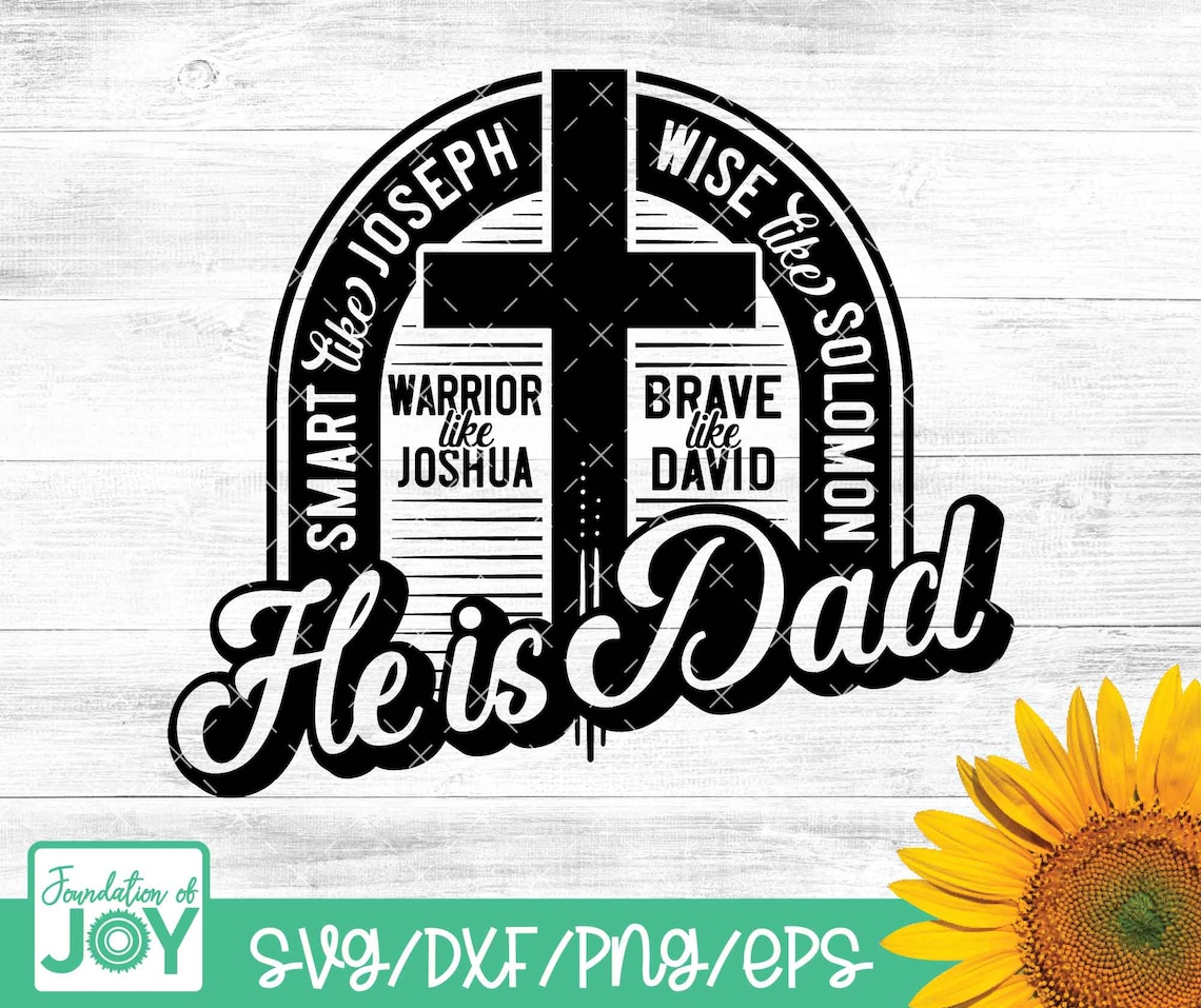 Christian Father's Day Svg, Dad Svg, Religious Dad Png, Cross SVG, Man ...