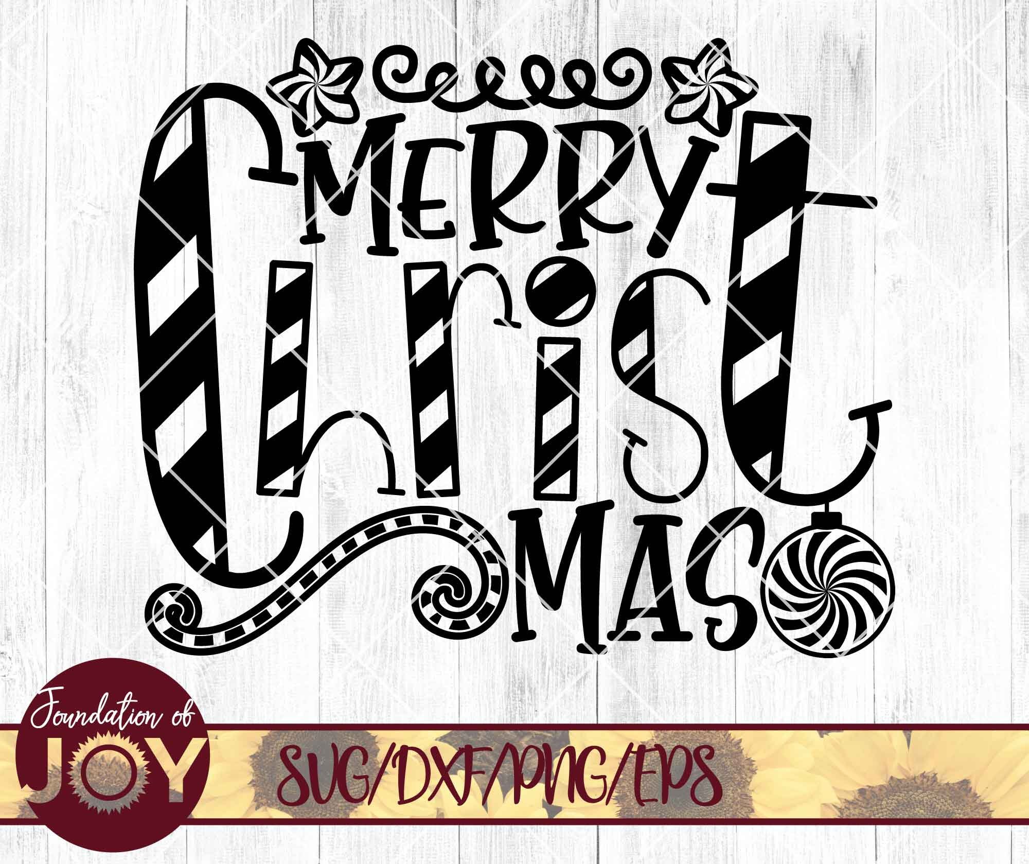 Merry Christmas Svg Candy Cane Svg Christ Svg Holiday Candy - Etsy