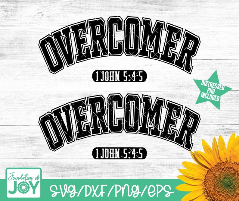 Overcomer Svg, Bible Verse Png, Varsity Lettering, Jersey Lettering ...