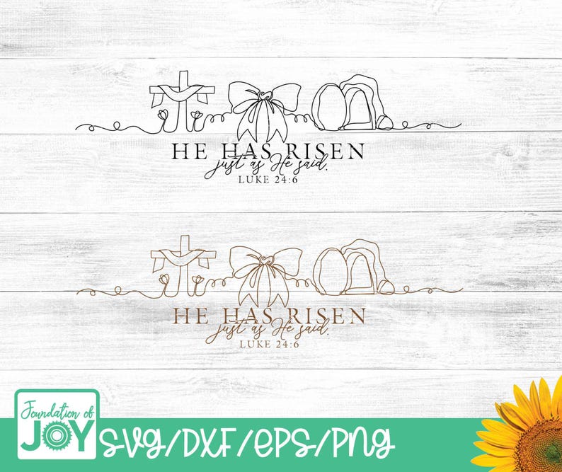 He Has Risen Png, Continuous Line Art, Easter T-shirt Art, Cross Line ...