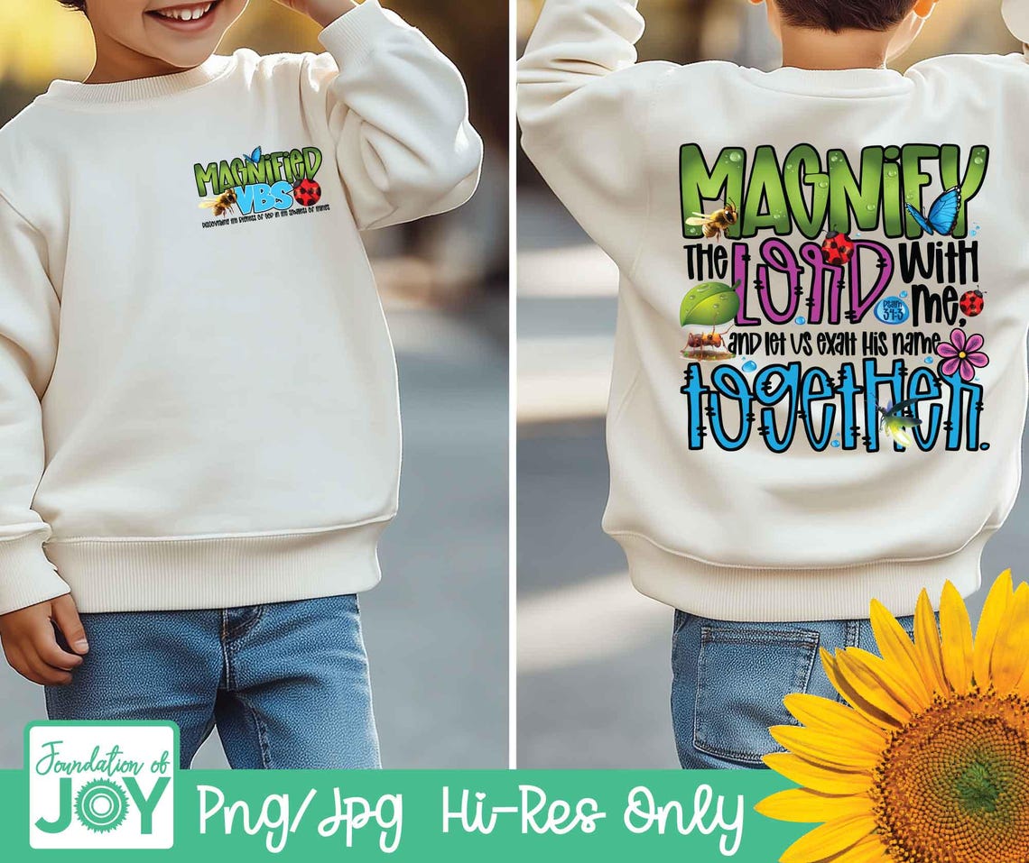 Magnified Png, Vacation Bible School Png, VBS 2025, Bible Verse Dtf ...