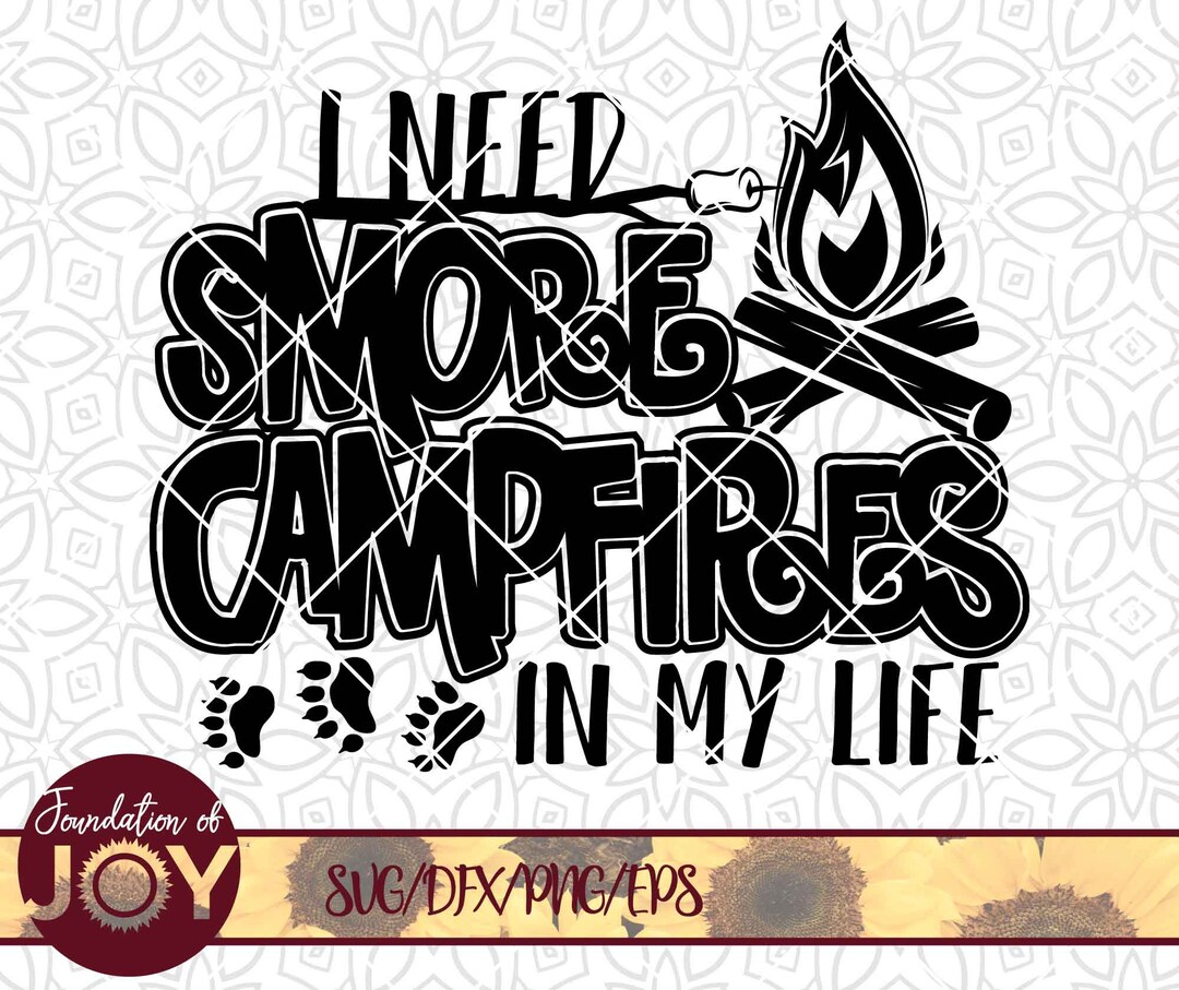 Campfire SVG Smore Campfires Campfire Smore Campfires Svg - Etsy
