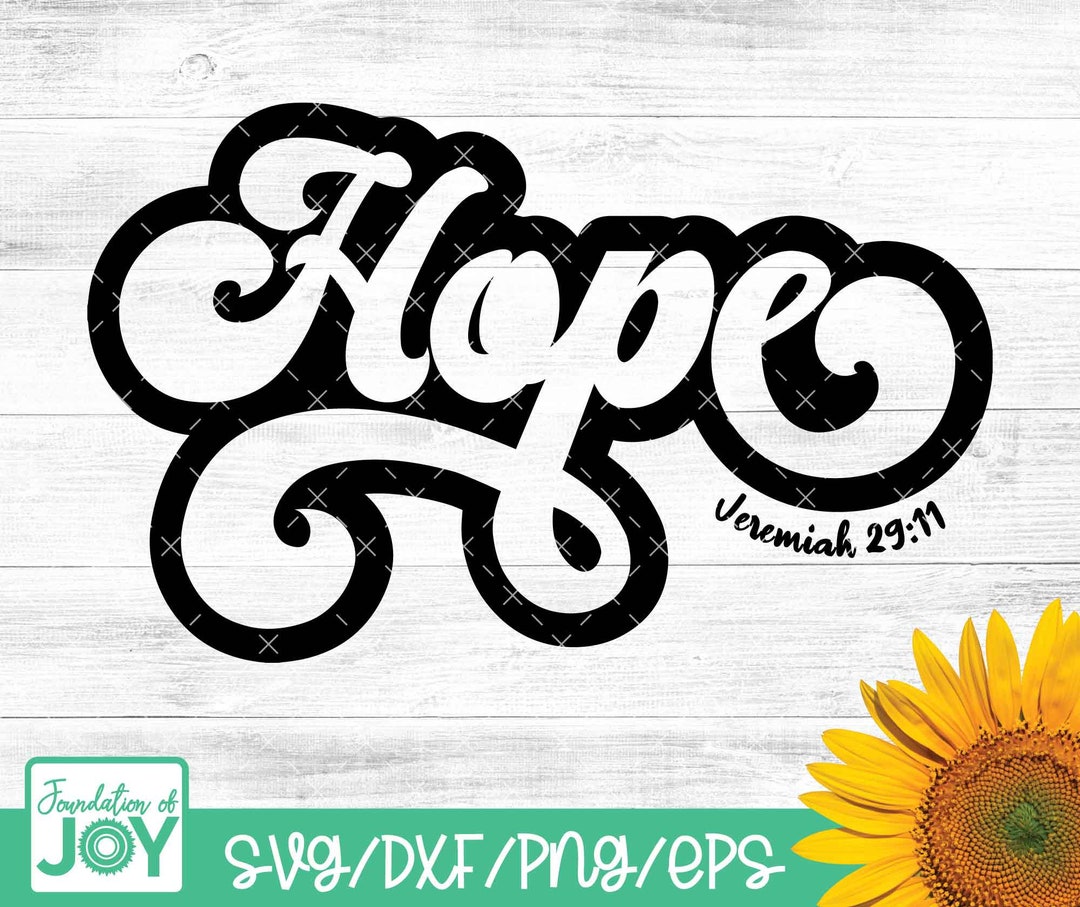 Retro Hope Svg, Hope Svg, Christian Svg, Religious Svg, Christian ...