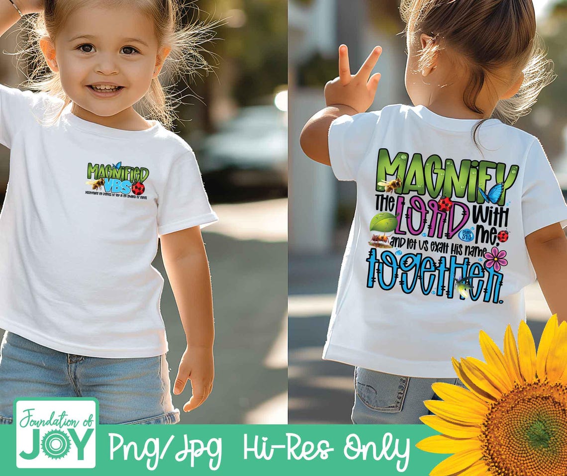 Magnified Png, Vacation Bible School Png, VBS 2025, Bible Verse Dtf ...