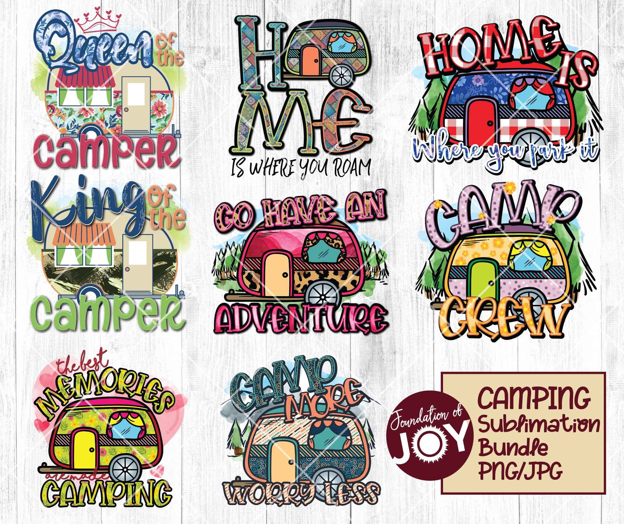 Camping Sublimation Bundle Camper Sublimation Camper Bundle - Etsy