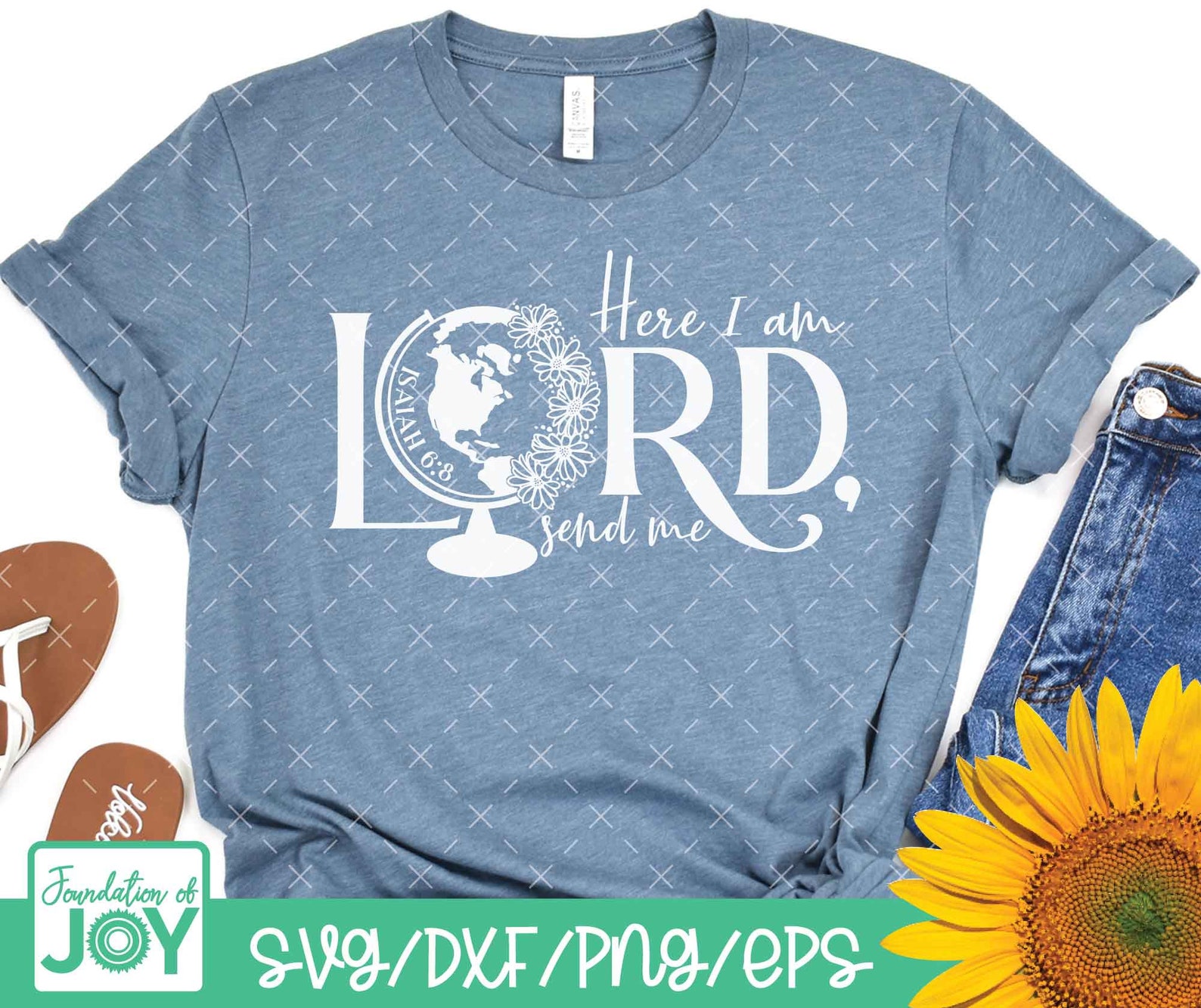 Here I Am Lord, Send Me, Missions Svg, Missionary Svg, Bible Verse Svg ...