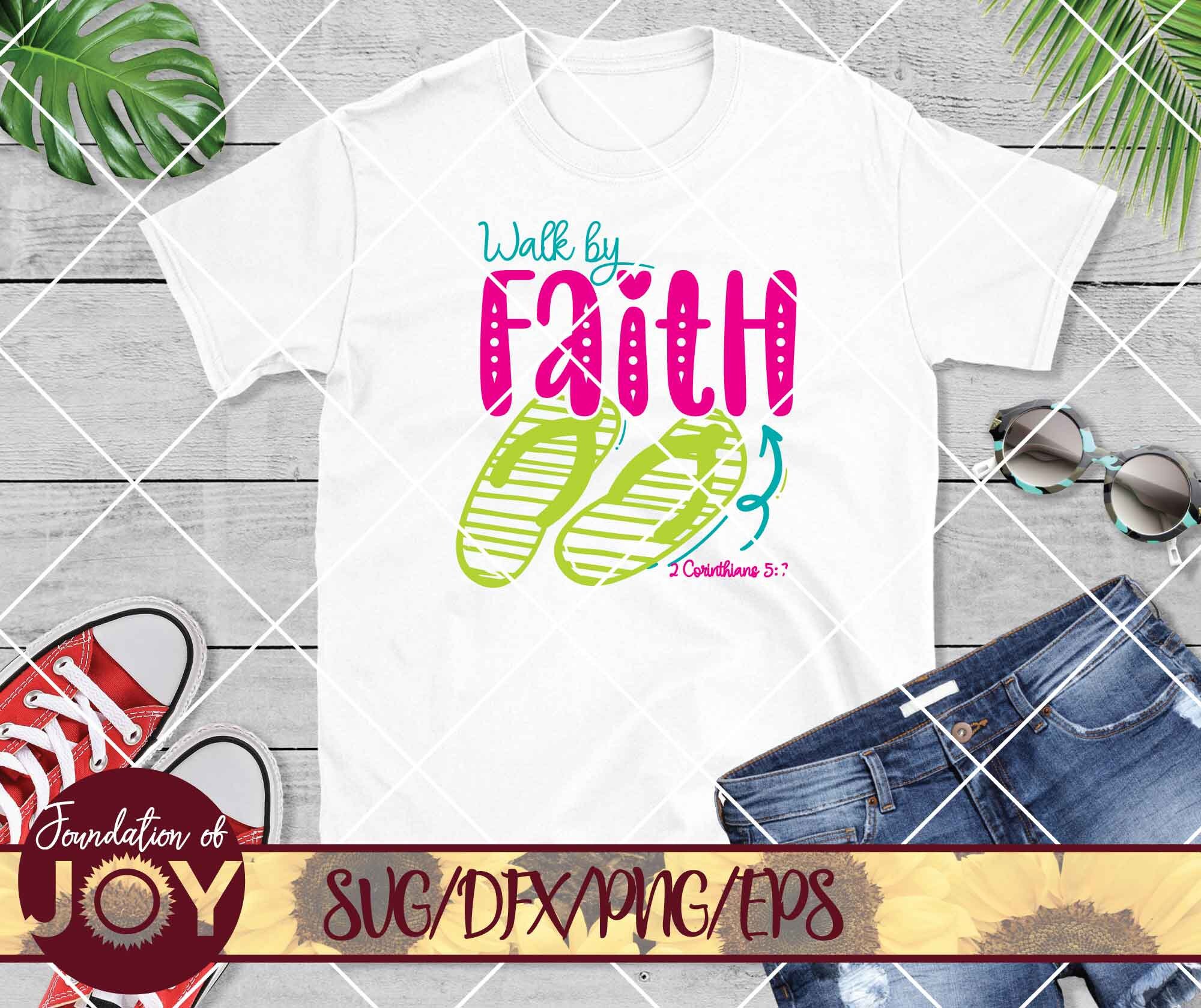 Walk by faith svg Flip flops svg Summer svg Beach svg | Etsy