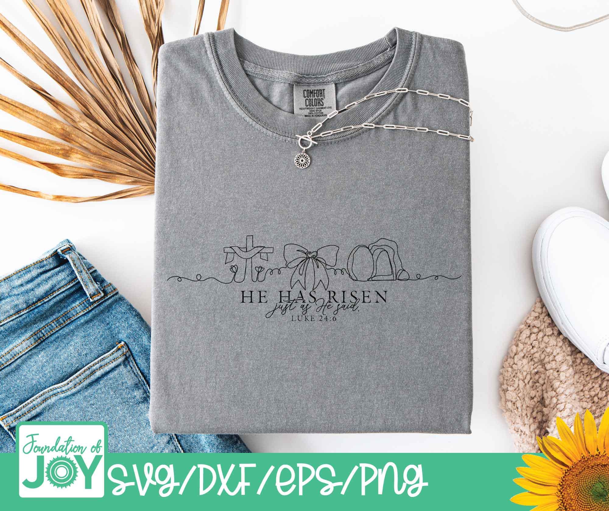 He Has Risen Png, Continuous Line Art, Easter T-shirt Art, Cross Line ...